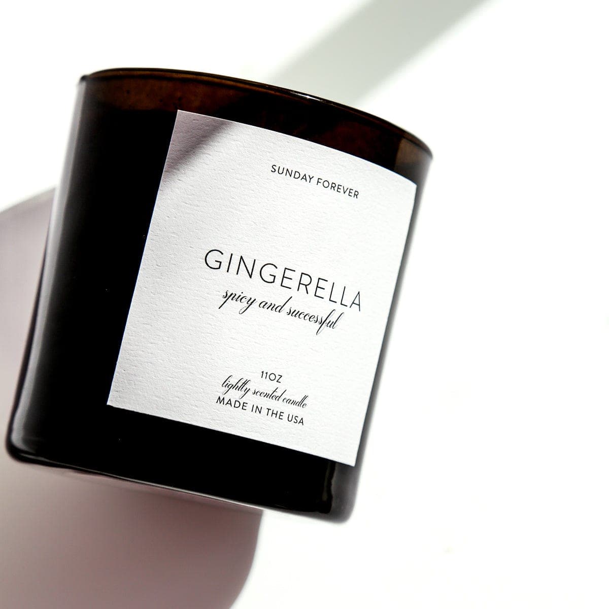 Gingerella Luxury Candle with Sandalwood and Ginger | Sunday Forever