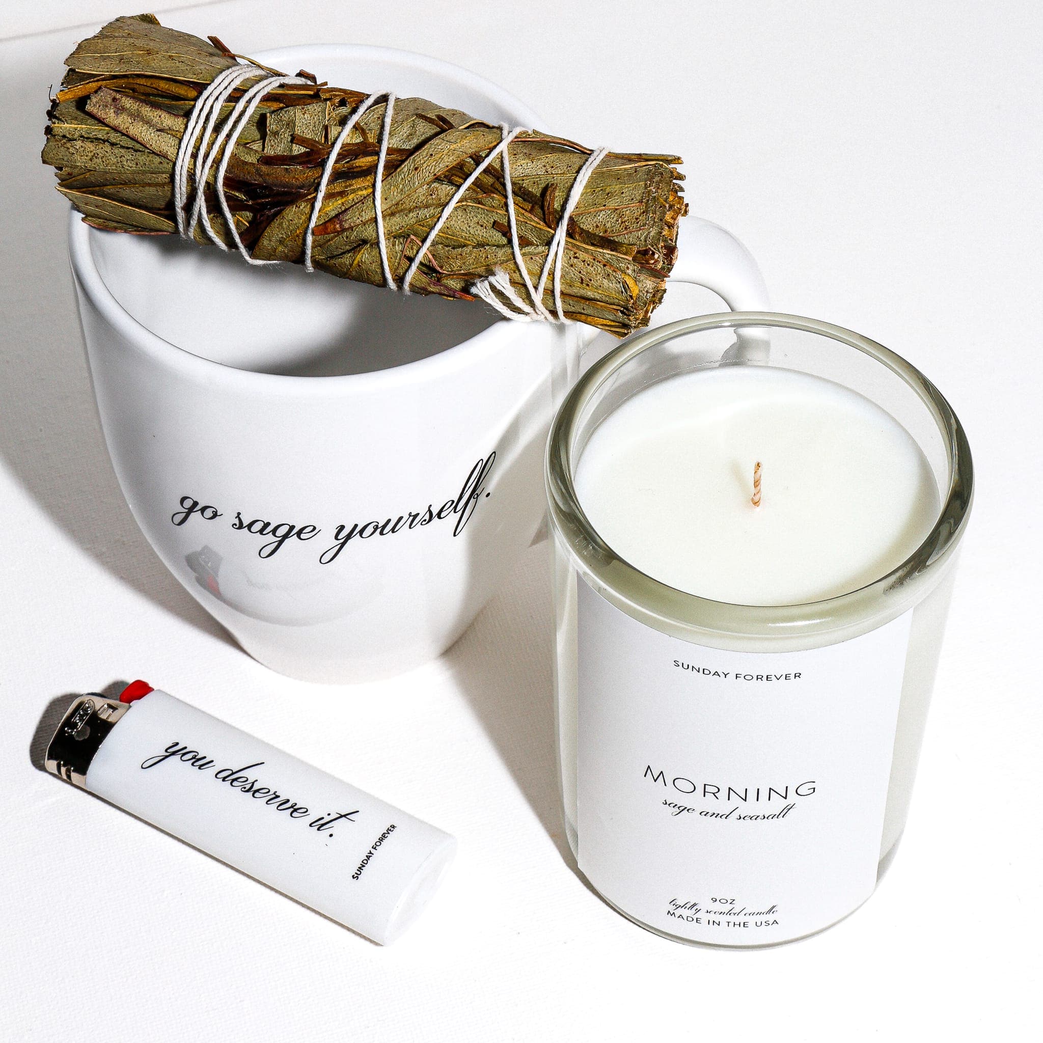 Morning Candle (Sage and Sea Salt) | Luxury Candle
